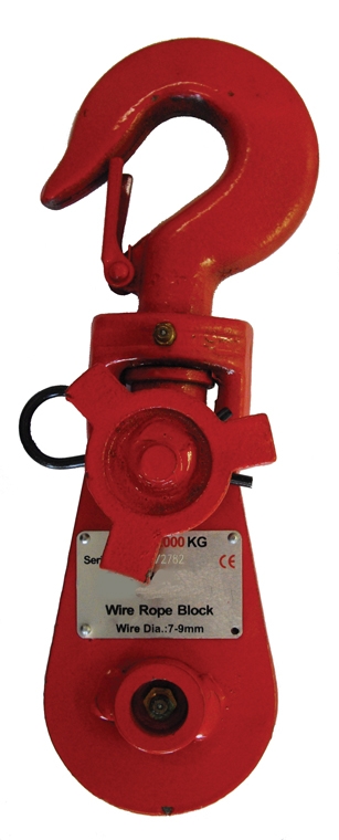 2 tonne Snatch Block with Hook Fitting (75mm dia sheave) - Premier ...