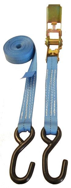 800Kg Ratchet Strap with S Hook, 5 Metres - Premier Lifting and Safety Ltd